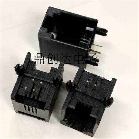 Full Plastic Rj11 Socket Network Port Socket Full Plastic 4p Rj11