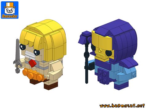 Lego Moc Building Instructions He Man And Skeletor Models Custom