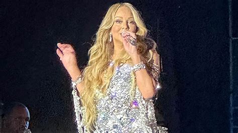 Mariah Carey In Silver Mini Dress For La Pride Concert Photos