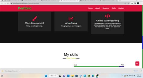 Responsive Babe Portfolio Using Javascript Project In JavaScript With Source Code And Report