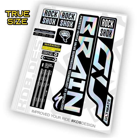 Decal Oil Silk Rockshox Sid Brain Hollogram Klaten Decal Bike Bicycle