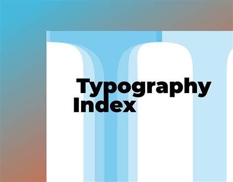 Typographic Term Index Behance