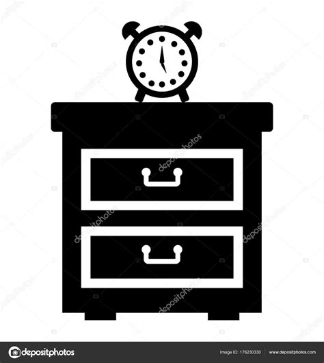 Bedside Table Alarm Clock Glyph Icon Stock Vector By ©vectorsmarket 176230330 Bedside Table Alarm Clock Glyph Icon Stock Vector By ©vectorsmarket 176230330
