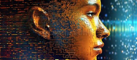 Human Big Data Visualization Stock Image Image Of Learning Futuristic 289012181