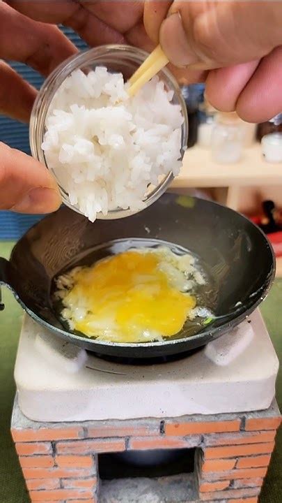 Fried Rice With A Picked Egg Rio Mini Cooking Minicooking Youtube