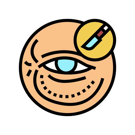 Blepharoplasty Surgery Color Icon Vector Illustration 10327160 Vector
