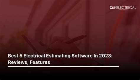 Best 5 Electrical Estimating Software In 2023 Reviews And Features