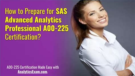 Ppt Study Guide For Sas Advanced Analytics Professional A00 225