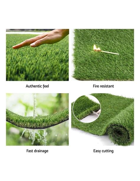Prime Turf Artificial Grass 30mm 2mx5m Synthetic Fake Lawn Turf Myer