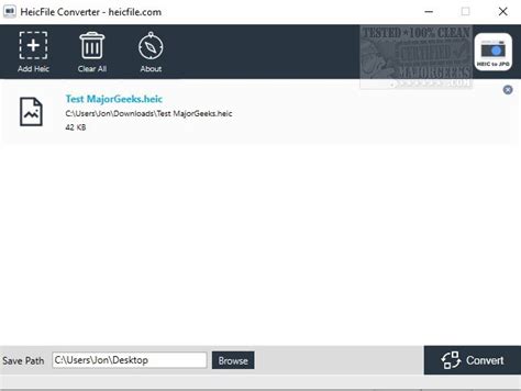 Download HEIC File Converter MajorGeeks
