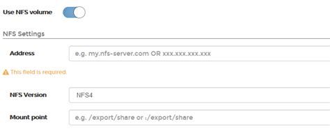 Revise The Ux For Creation Of Nfs Volumes · Issue 3786 · Portainer