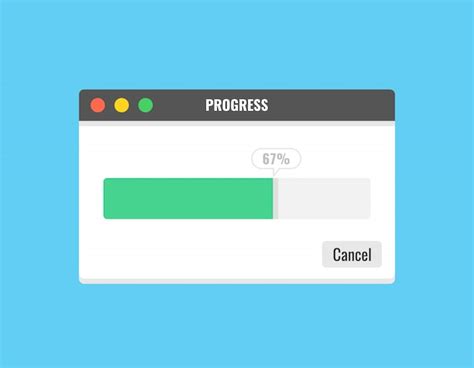 Premium Vector Progress Bar Of File Copying Template