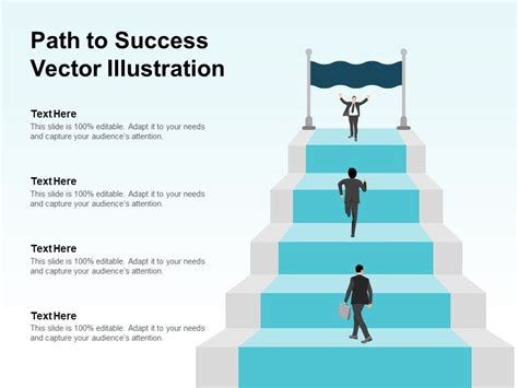 Path To Success Vector Illustration Ppt Powerpoint Presentation Model