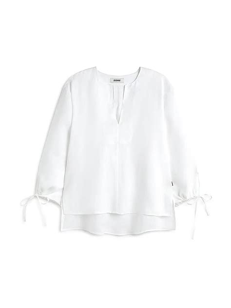 Ecoalf Leinenbluse Jena Weiss