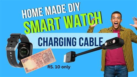 How To Make Smart Watch Charging Cable At Home Diy 100 Works