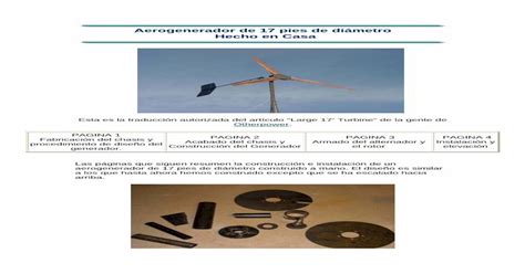 Aerogenerador De 17 Pies De Diámetro Hecho En Casaautolibreelectrico