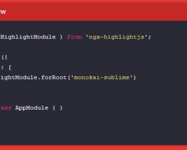 Angular Syntax Highlighting With Highlight Js Ngx Highlight Js Angular Script
