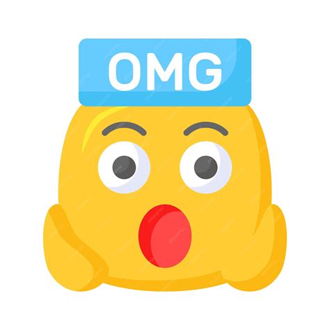 Premium Vector Oh My God Expression Emoji Vector Design Editable Vector