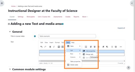 How To Use The Text Editor In Moodle Tinymce Learning And Teaching Hub