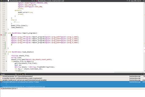 Function Definition Is Not Allowed Here Before Token Programming