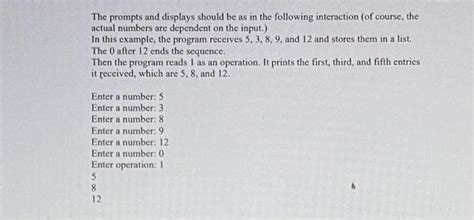 Solved Write A Python Program That Uses Lists And Works As Chegg Com