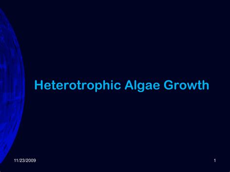 PDF Heterotrophic Algae Growth