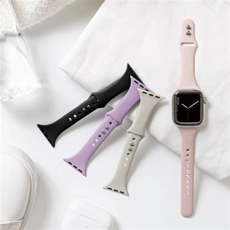 Slim Silicone Band For Apple Watch 42444549mm Shop Gramas Tw