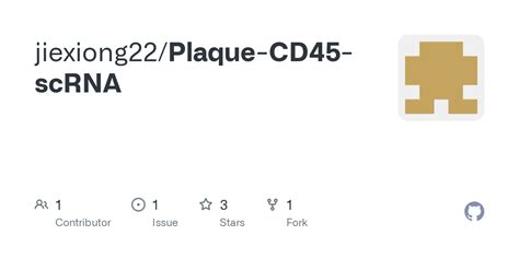 GitHub Jiexiong Plaque CD ScRNA