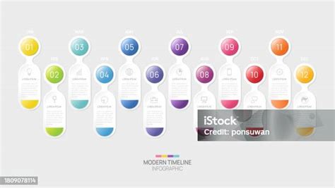 비즈니스 단계 퍼즐 타임 라인 인포 그래픽 템플릿입니다 현대 이정표 요소 타임 라인 다이어그램 달력 벡터 인포 그래픽 타임라인에 대한 스톡 벡터 아트 및 기타 이미지