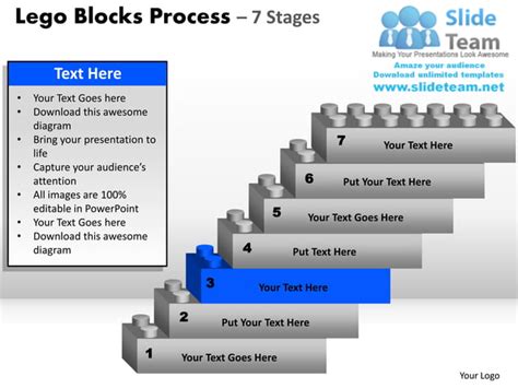 lego blocks process 7 stages powerpoint slides ppt templates pdf