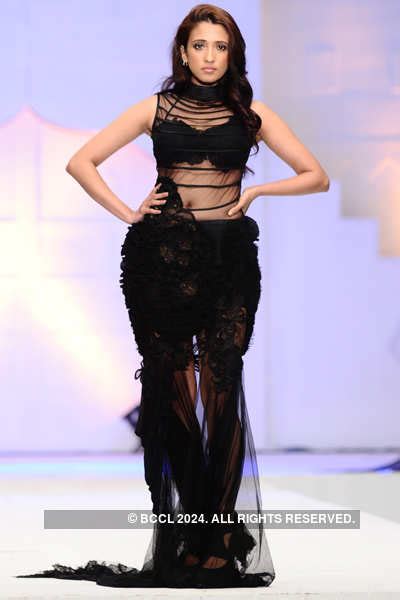 Iris Maity Walks The Ramp During The Oman Embassy Fashion Show