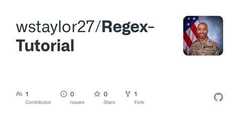 GitHub Wstaylor27 Regex Tutorial