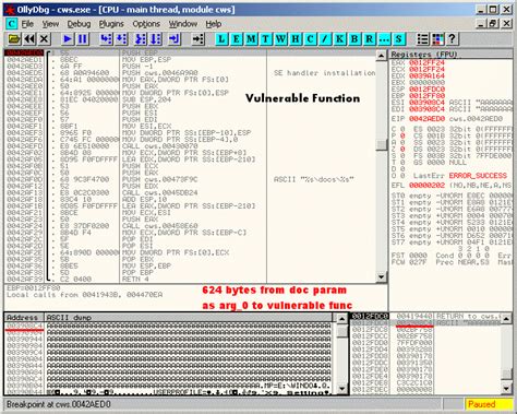 [vuln sg] cruiseworks cws exe buffer overflow additional information
