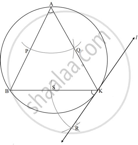Draw A Circle Of Radius Cm Take Any Point K On It Draw A Tangent To The Circle From Point K