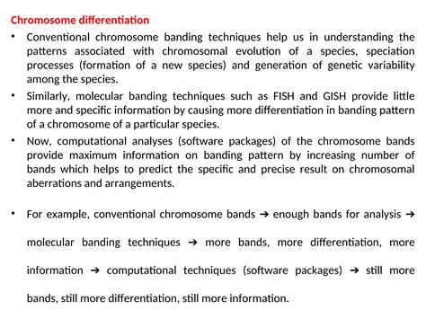 Chromosomes And Chromosomal Banding Patterns Ppt Biological Sciences