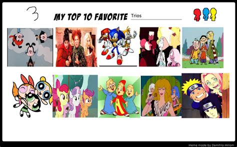 Top 10 Favorite Trios By Smoothcriminalgirl16 On Deviantart