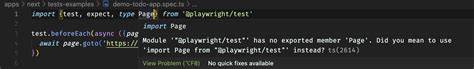 BUG Module Playwright Test Has No Exported Member Issue Microsoft Playwright