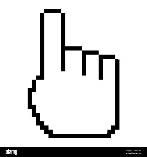 mouse cursor pixel icon web click symbol computer pointer vector
