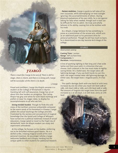 Monster Of The Month Jzargo
