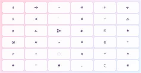 Asterisk Symbols Special Symbols