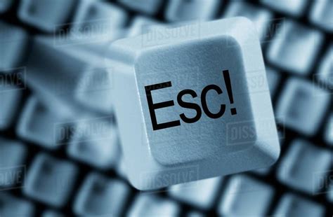Escape Button On Computer Keyboard Stock Photo Dissolve