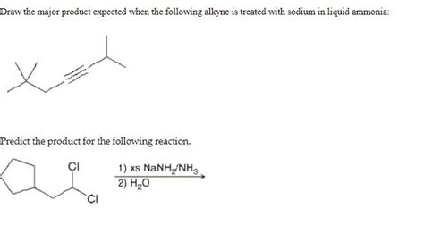 Solved Draw the major product expected when the following | Chegg.com