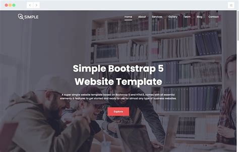 Simple Free Bootstrap 5 Template Graygrids