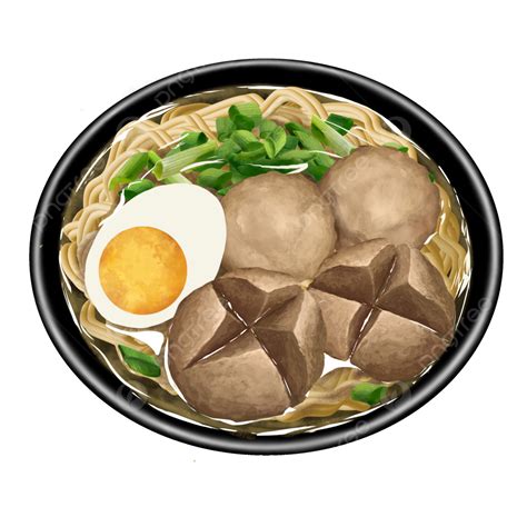 Indonesian Food Png Image Bakso Kuliner Indonesia Meatball Indonesian Food Illustration