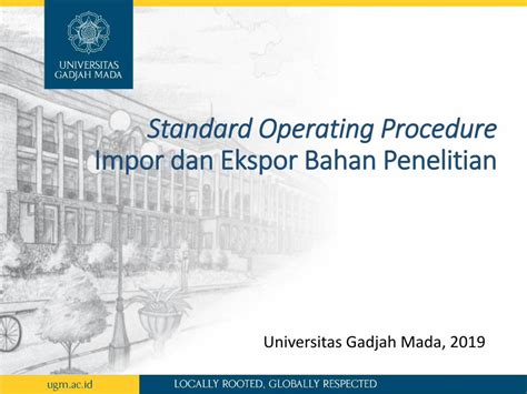 PDF Standard Operating Procedure Impor Dan Ekspor Bahan Penelitian Ekspor Dan Impor UGM 19