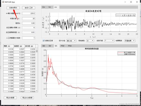 一款地震波处理程序（基于matlab app designer ） matlab 选地震波程序 csdn博客