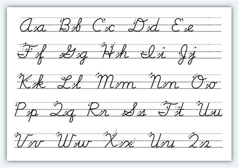 Practice Cursive Sheets