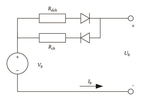 The Equivalent Circuit Of Battery Download Scientific Diagram