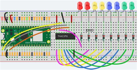5 1 Microchip 74hc595 — Sunfounder Kepler Kit For Raspberry Pi Pico