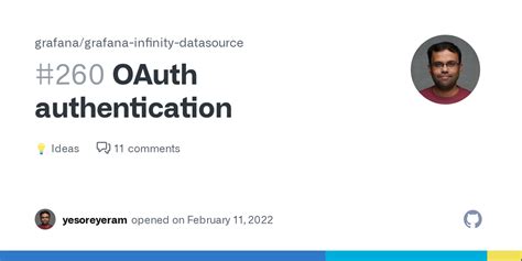 oauth authentication · grafana grafana infinity datasource · discussion